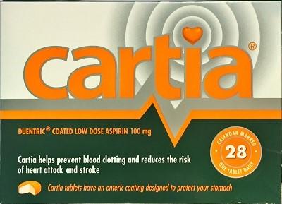 Cartia Tablets 100mg 28 – Kiwi Pharmacy