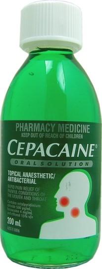 Cepacaine Oral Solution 200ml – Kiwi Pharmacy