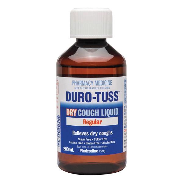 Duro-Tuss DRY Regular Cough Syrup 200ml – Kiwi Pharmacy