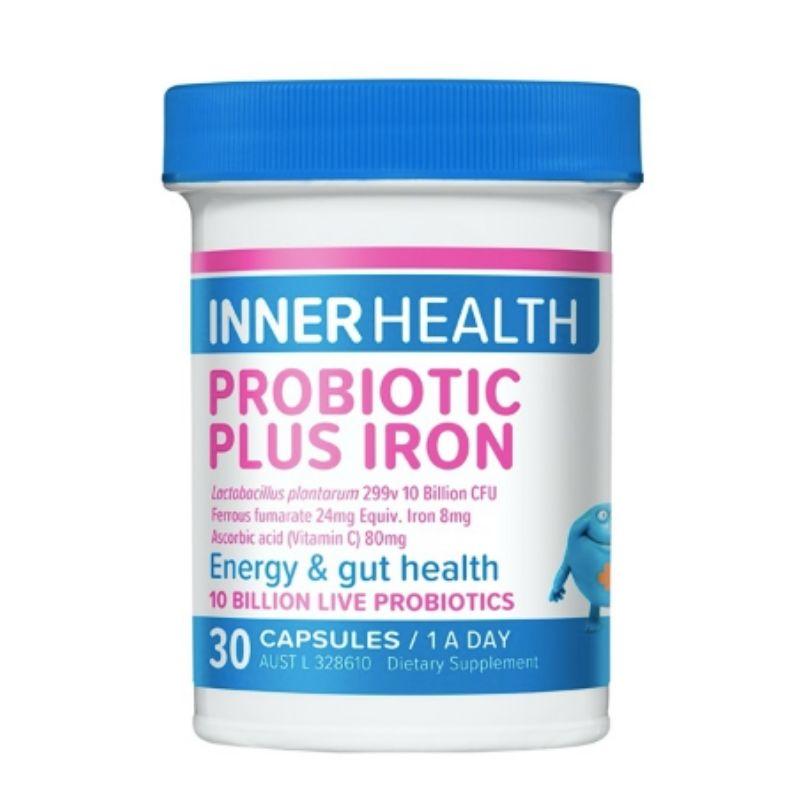 Inner Health Probiotic Plus Iron 30 Capsules – Kiwi Pharmacy