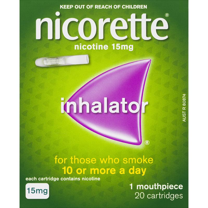 NICORETTE Inhalator 15mg 20 – Kiwi Pharmacy