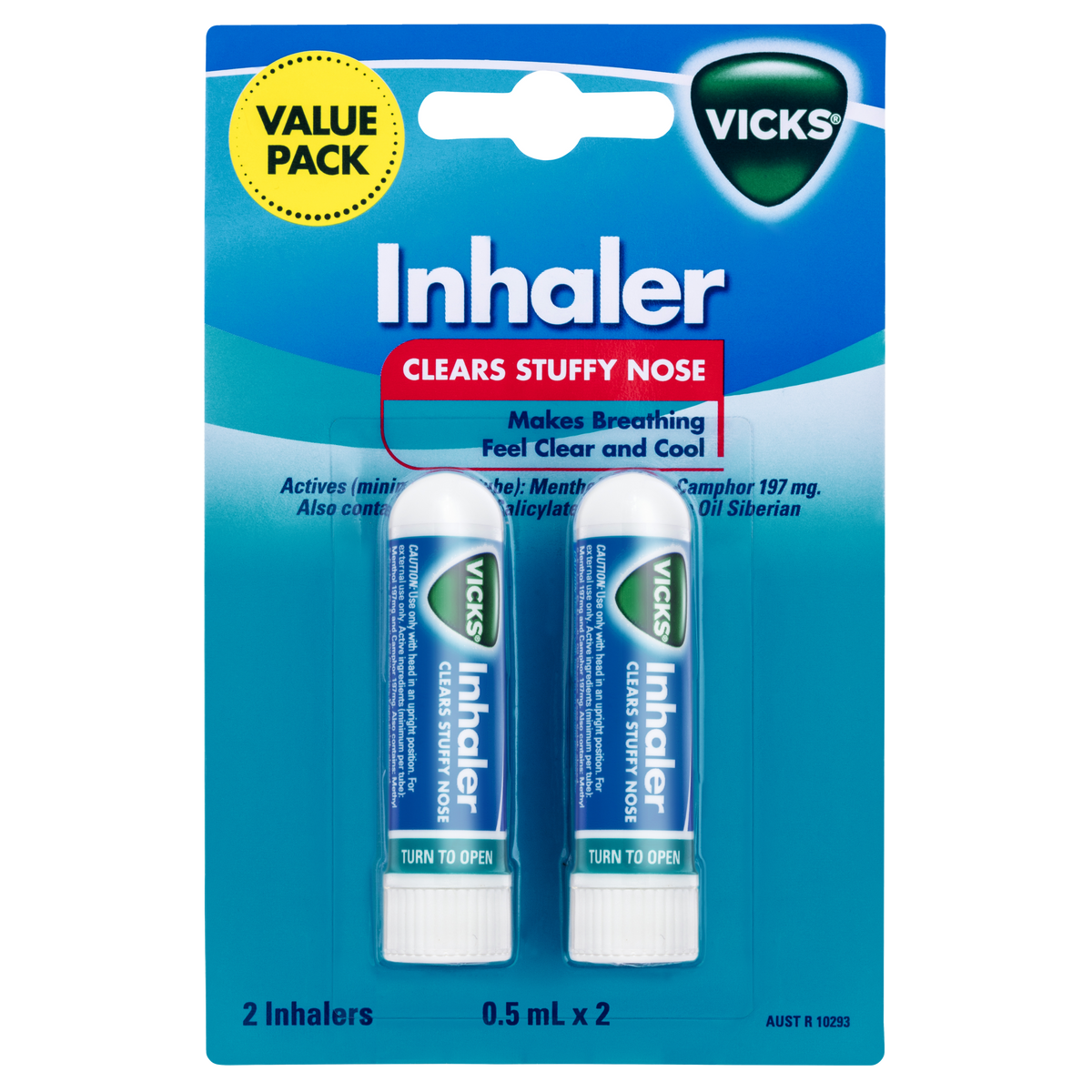 VICKS Inhaler single 0.5ml Twin Pk – Kiwi Pharmacy