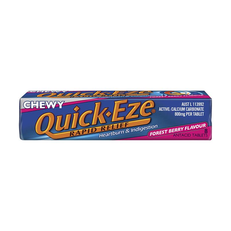 QUICKEZE Chew Forest Berry Stick 8 tablets – Kiwi Pharmacy