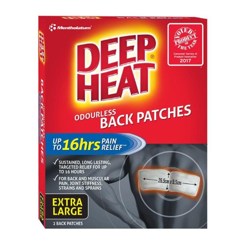 Mentholatum Deep Heat Back Patches 2 – Kiwi Pharmacy