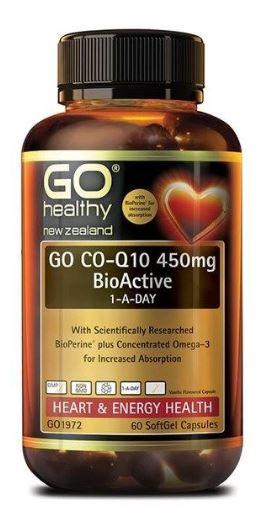 Go Healthy GO CoQ10 450mg BioActive 1ADay 60s – Kiwi Pharmacy