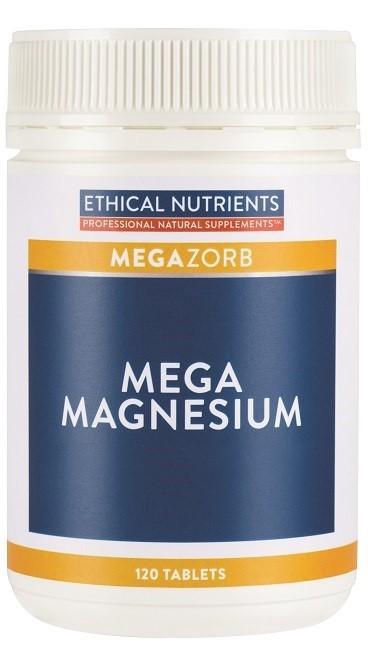 ETHICAL NUTRIENTS Megazorb Mega Magnesium 120s – Kiwi Pharmacy