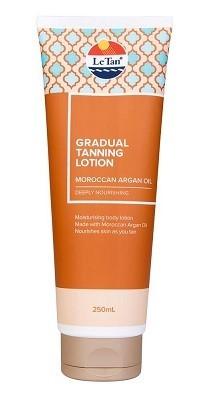 LE TAN Moroccan Argan Oil Gradual Tanning Lotion 250ml – Kiwi Pharmacy
